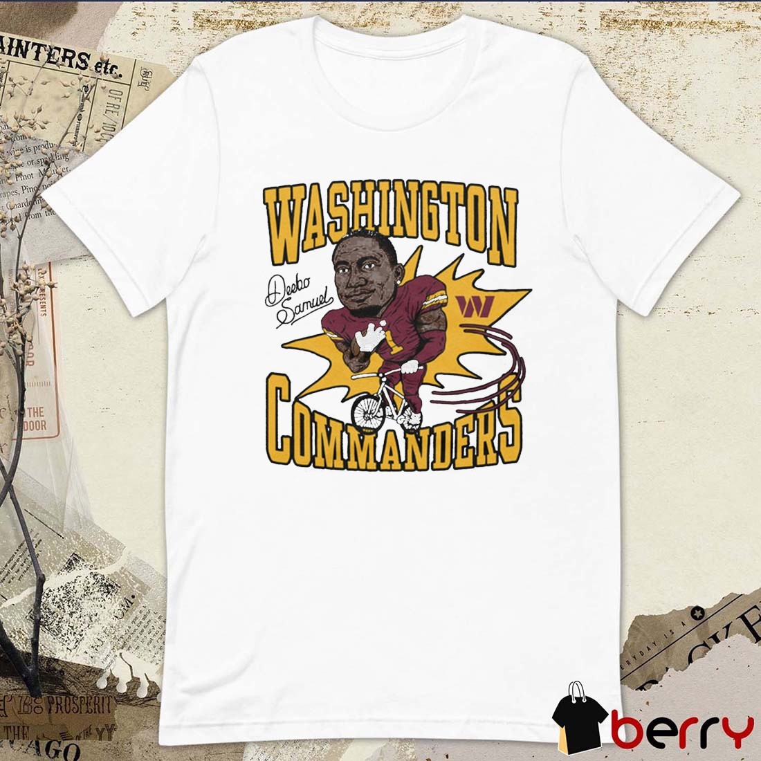 Official Washington Commanders NFL 2025 Deebo Samuel Caricature ...