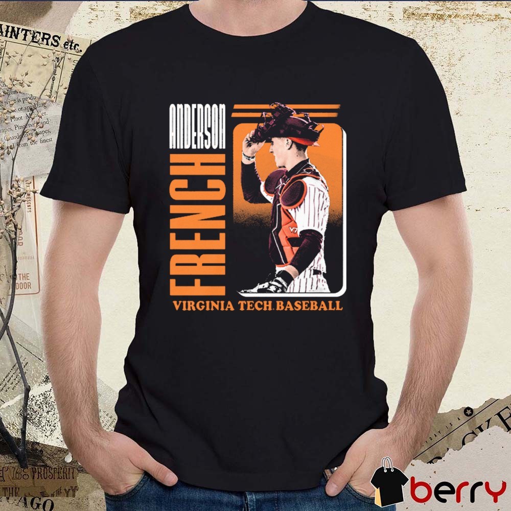 Official Anderson French Virginia Tech Hokies baseball NCAA Division I ...