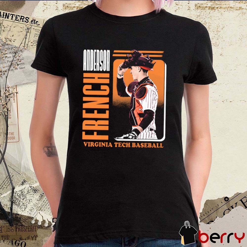 Official Anderson French Virginia Tech Hokies baseball NCAA Division I ...