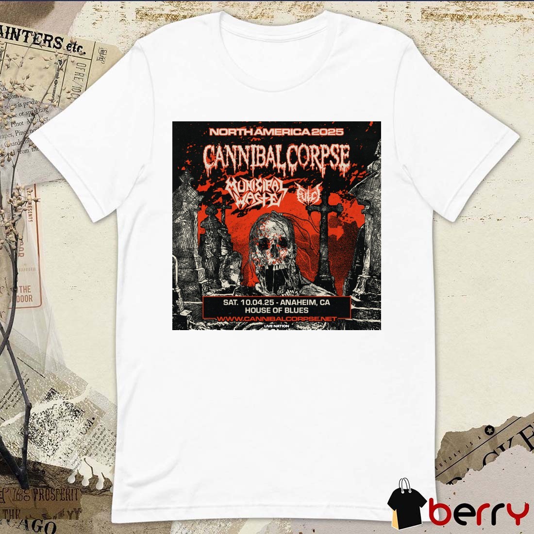 Official Cannibal Corpse North America 2025 Tour Sat October 4th ...