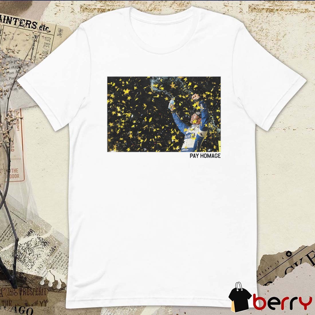 Official Jimmie Johnson Pay Homage NASCAR Cup Series 2025 t-shirt ...