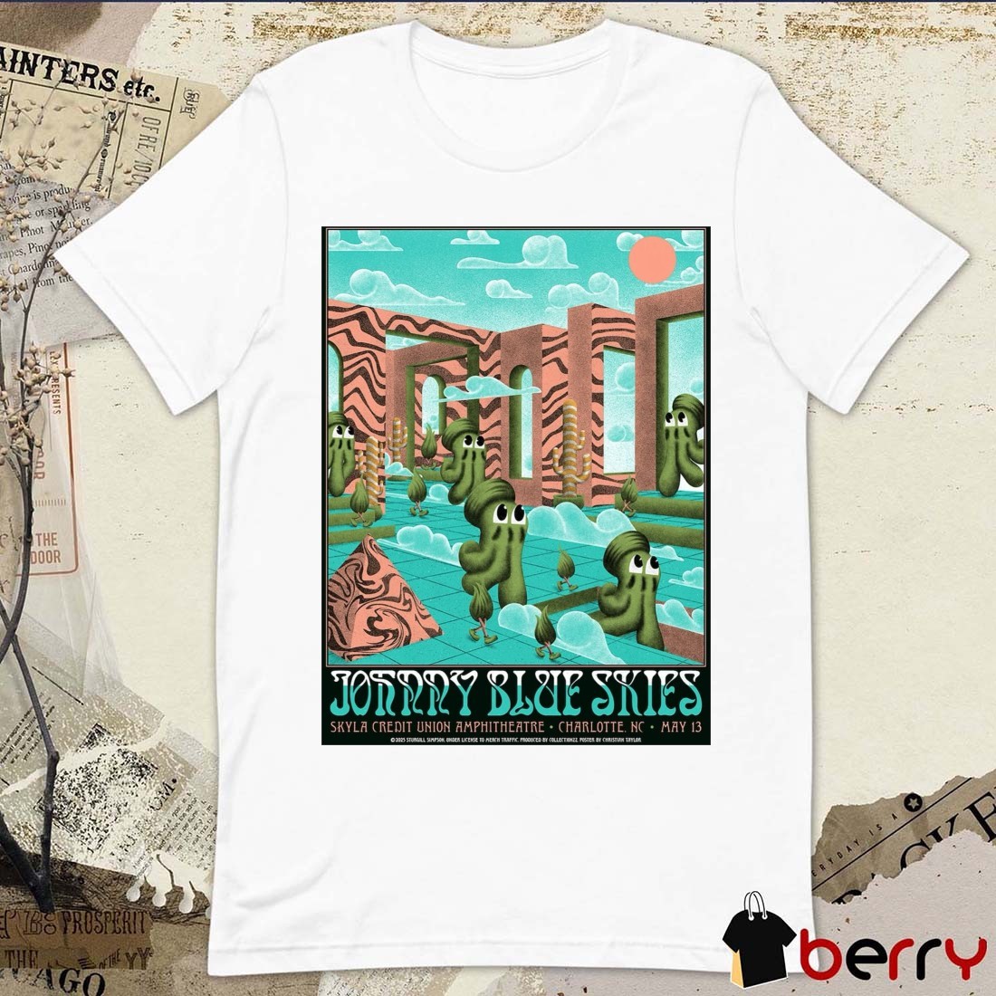 Official Johnny Blue Skies Skyla Credit Union Amphitheatre Charlotte NC ...