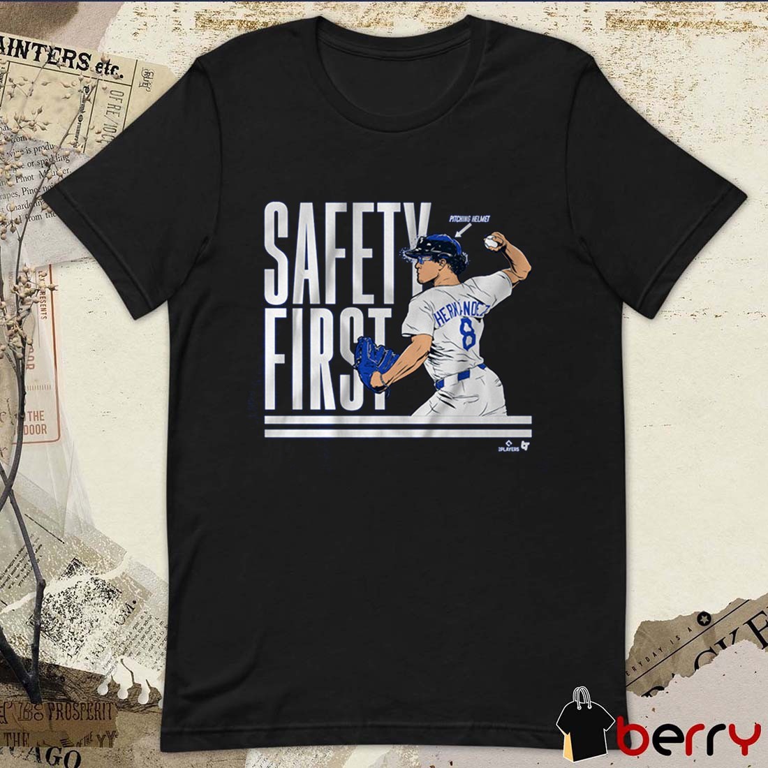 Official Kike Hernandez Safety First Pitching Helmet Los Angeles ...