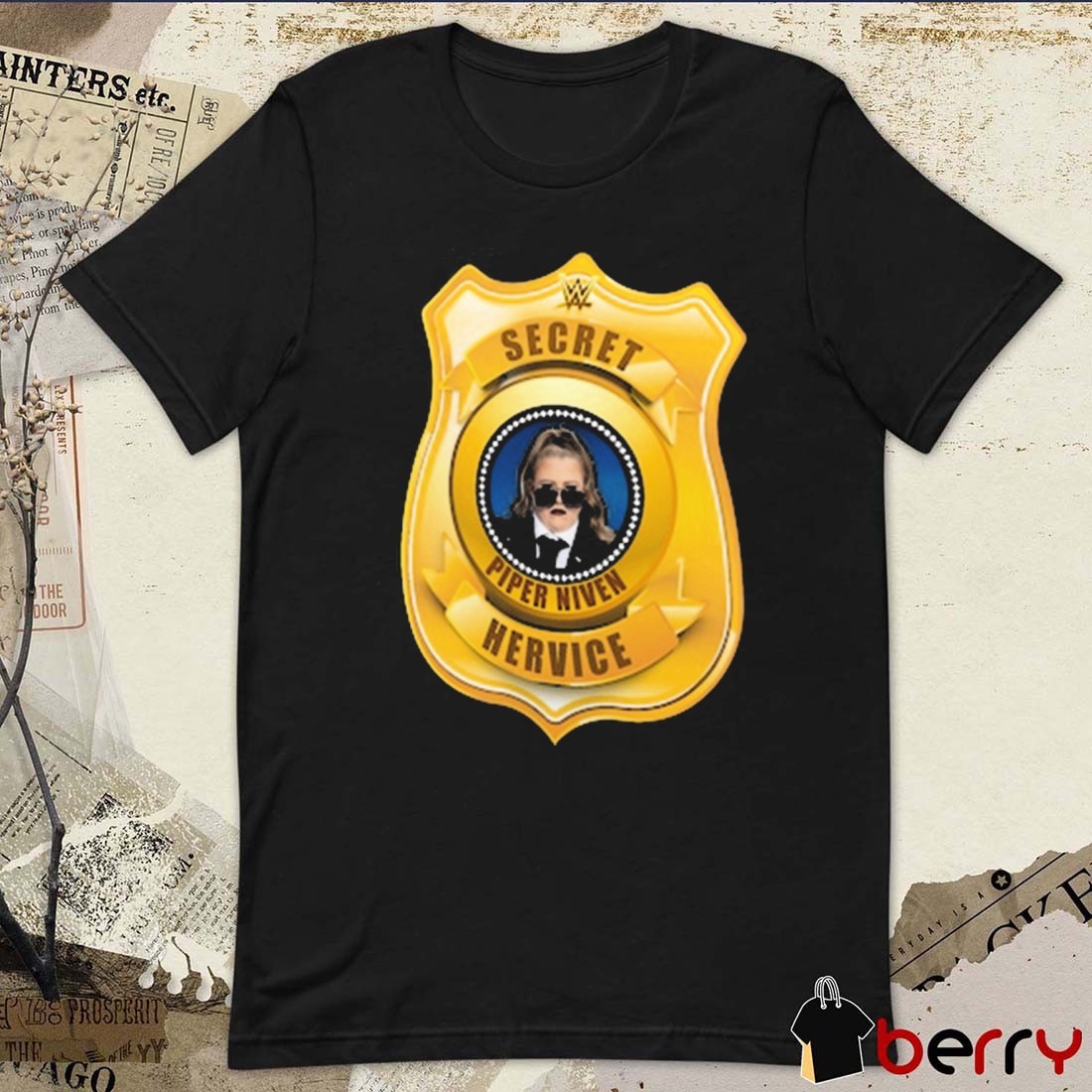 Official Piper Niven Secret Hervice Badge WWE 2025 t-shirt, hoodie ...