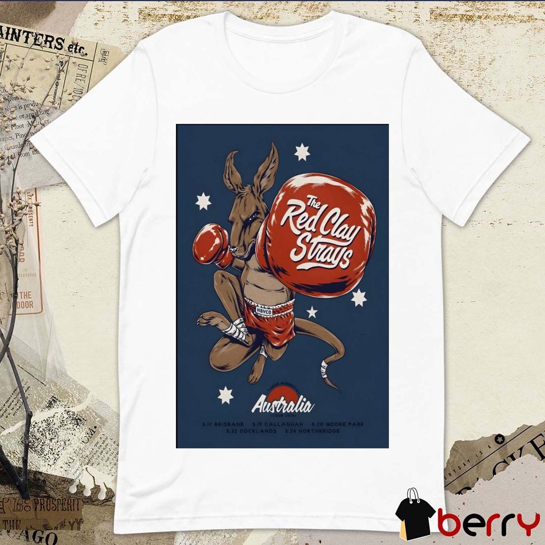 Official Poster Red Clay Strays These Moments Australia Tour May 17 ...