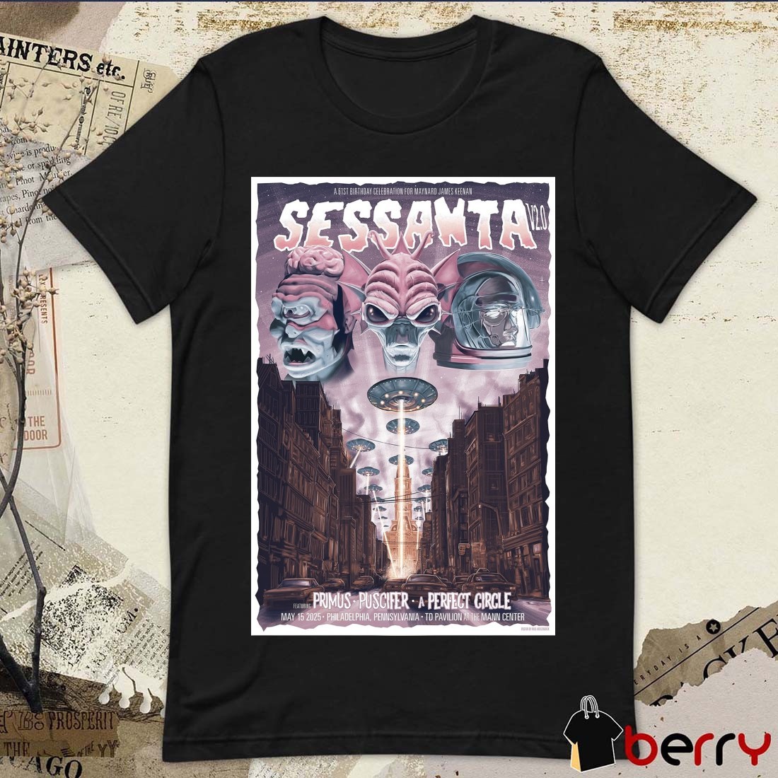 Official Poster Sessanta V2.0 Primus Puscifer A Perfect Circle May 15 ...