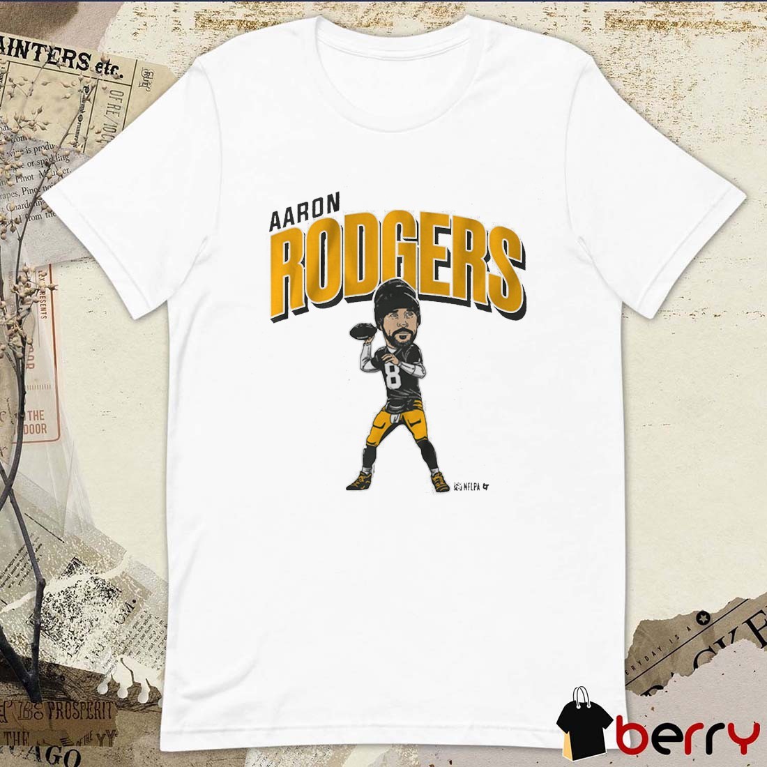 Official Aaron Rodgers Pittsburgh Steelers NFL Caricature 2025 t-shirt ...