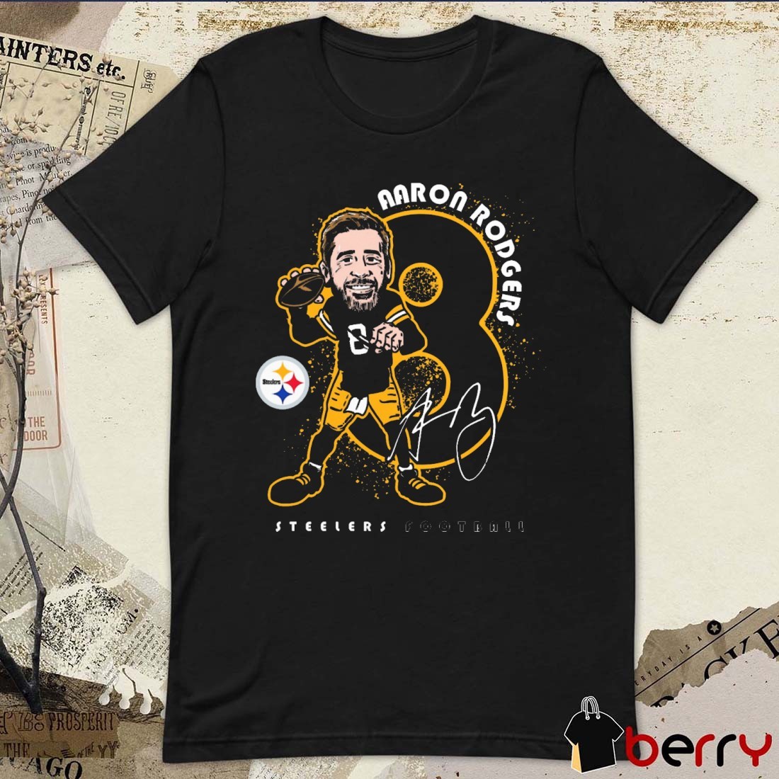 Official Aaron Rodgers Pittsburgh Steelers NFL Football Steel City ...