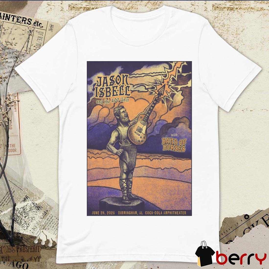 Official Poster Jason Isbell And The 400 Unit June 28 2025 Coca-Cola ...