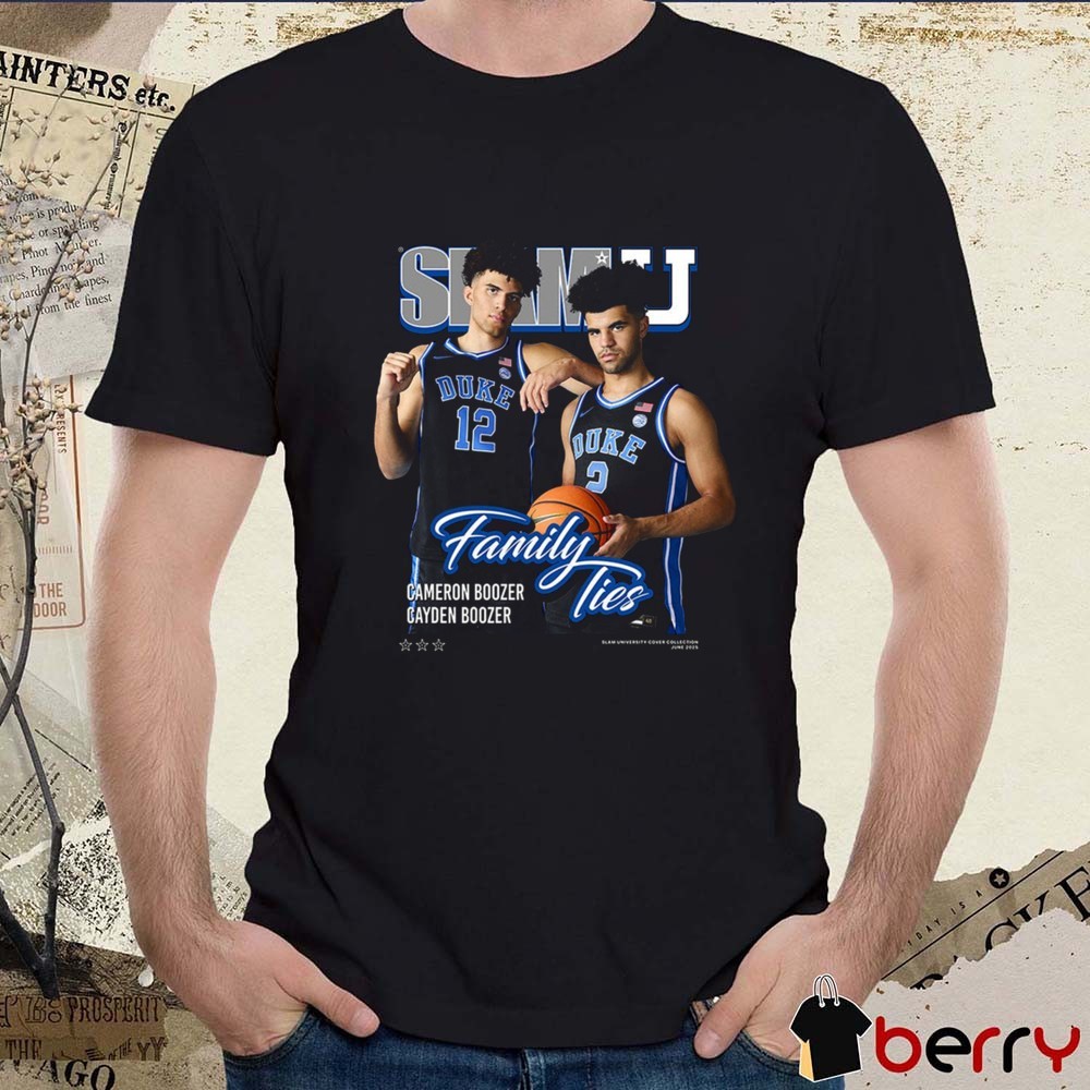 Official SLAM Cover L S Family Ties Cameron and Cayden Boozer Duke Blue ...