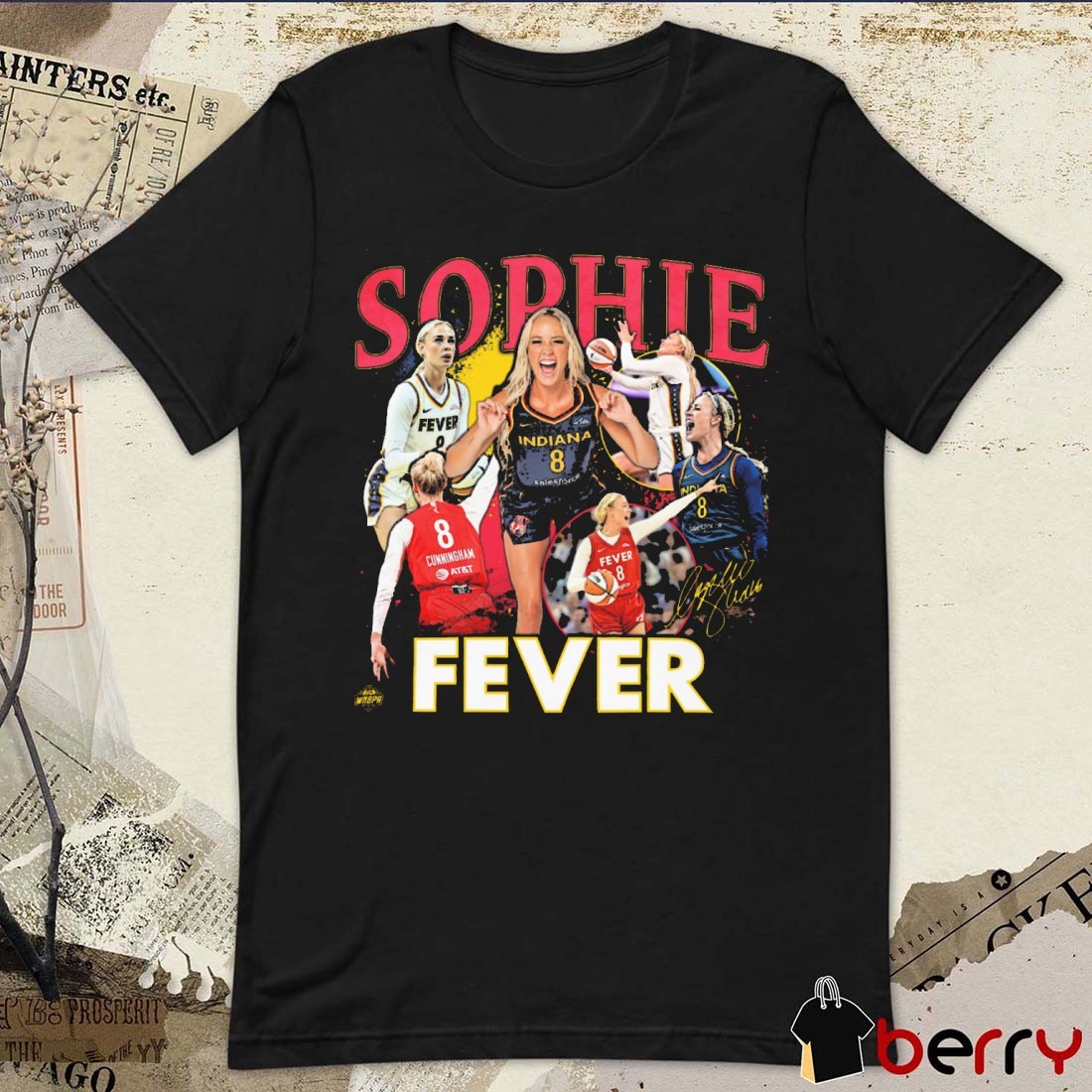 Official Sophie Cunningham Indiana Fever Basketball Player Crossroads ...