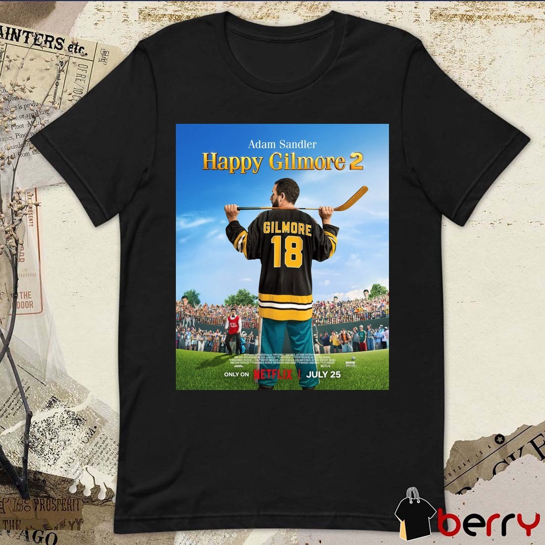 Official Sports Illustrated Adam Sandler Happy Gilmore 2 On Netflix ...