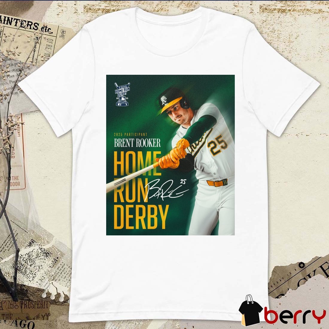 Official Athletics 2025 Participant Brent Rooker T-Mobile Home Run ...