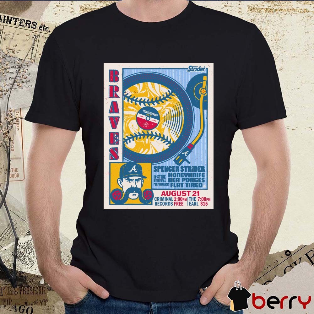 Official Atlanta Braves Spencer Strider, Honeyknife, Bea Porges, and ...