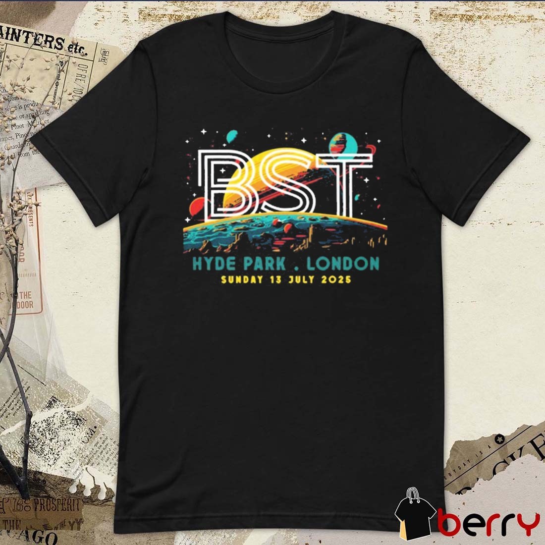 Official BST Hyde Park London Jeff Lynne's Elo Sunday 13 July 2025 Event t-shirt, hoodie ...