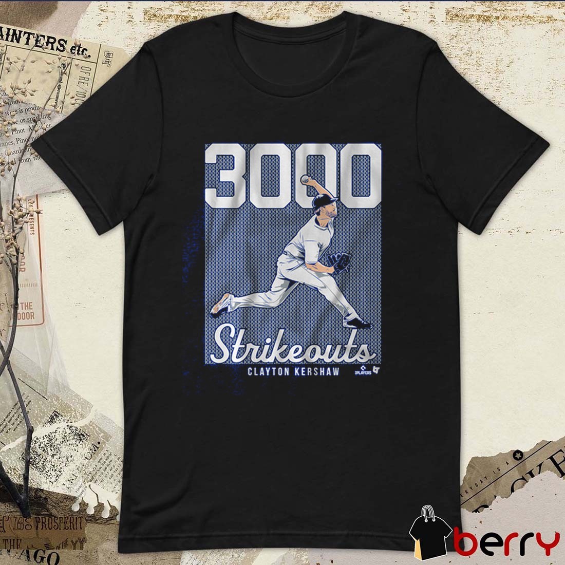 Official Clayton Kershaw 3,000 Strikeouts Los Angeles Dodgers MLB 2025 ...