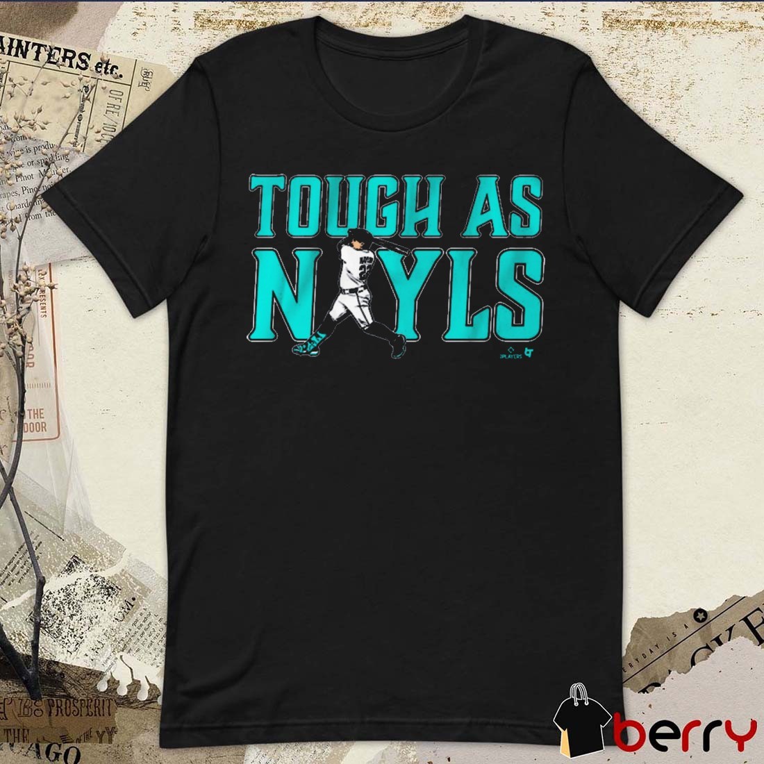 Official Josh Naylor Tough As Nayls Seattle Mariners MLB Graphic t ...