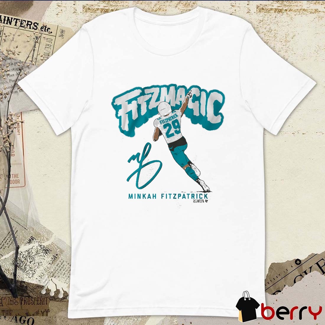 Official Minkah FItzpatrick Miami Dolphins Fitzmagic NFL 2025 Signature ...