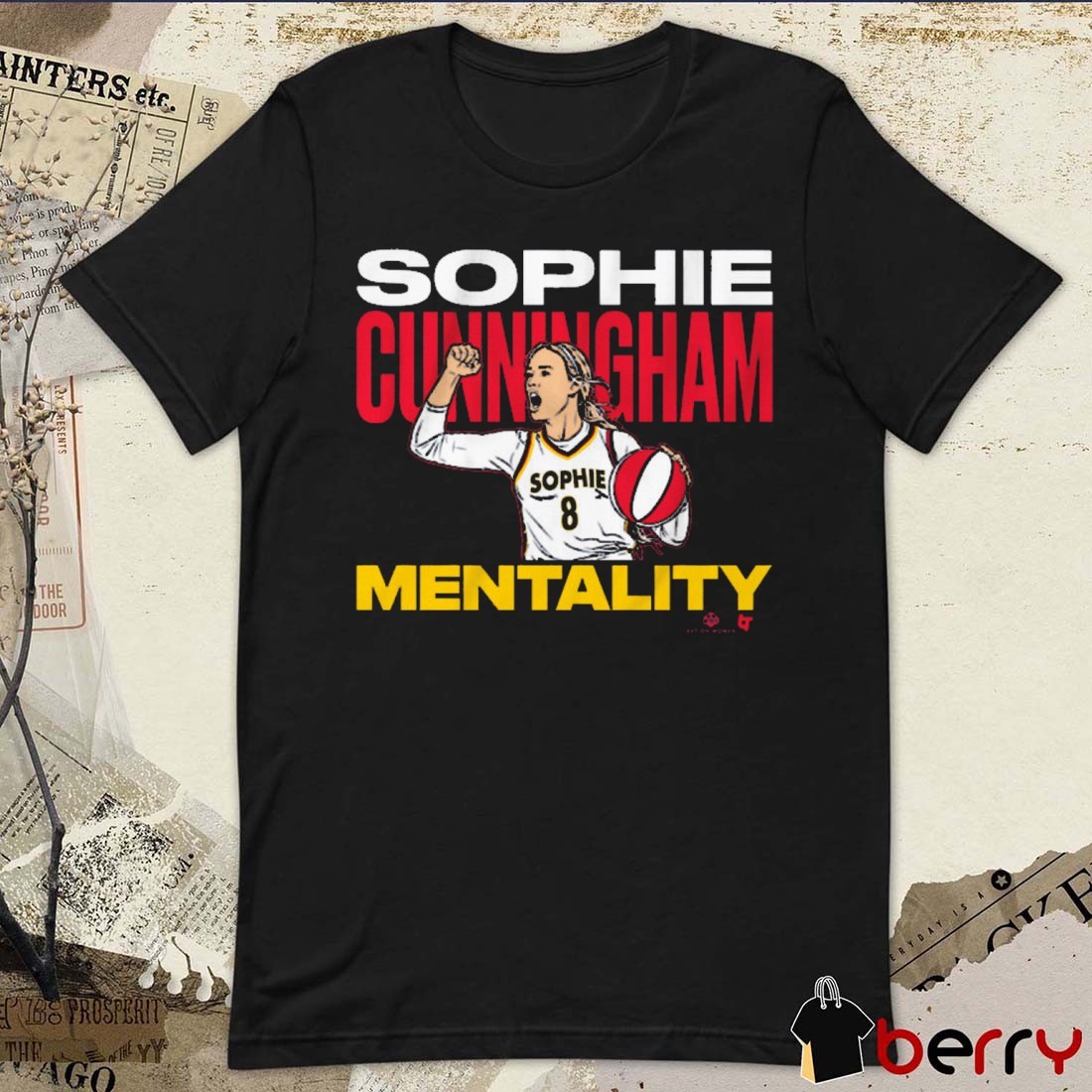 Official Sophie Cunningham Mentality Indiana Fever Basketball Graphic t ...
