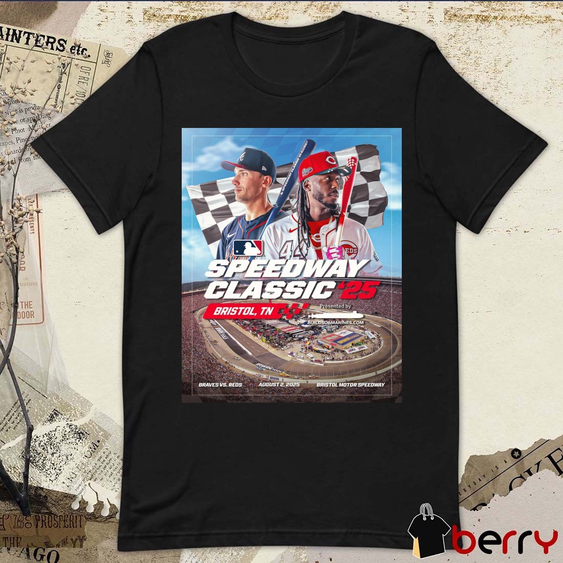 Official Atlanta Braves Vs Elly De La Cruz Cincinnati Reds MLB Speedway ...