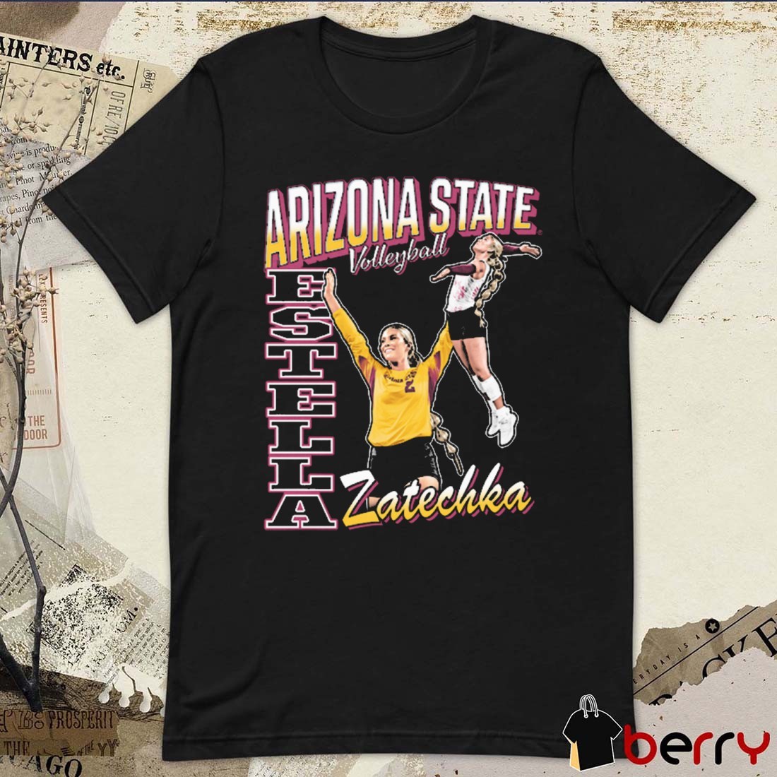 Official Estella Zatechka Spike Arizona State Sun Devils Volleyball ...