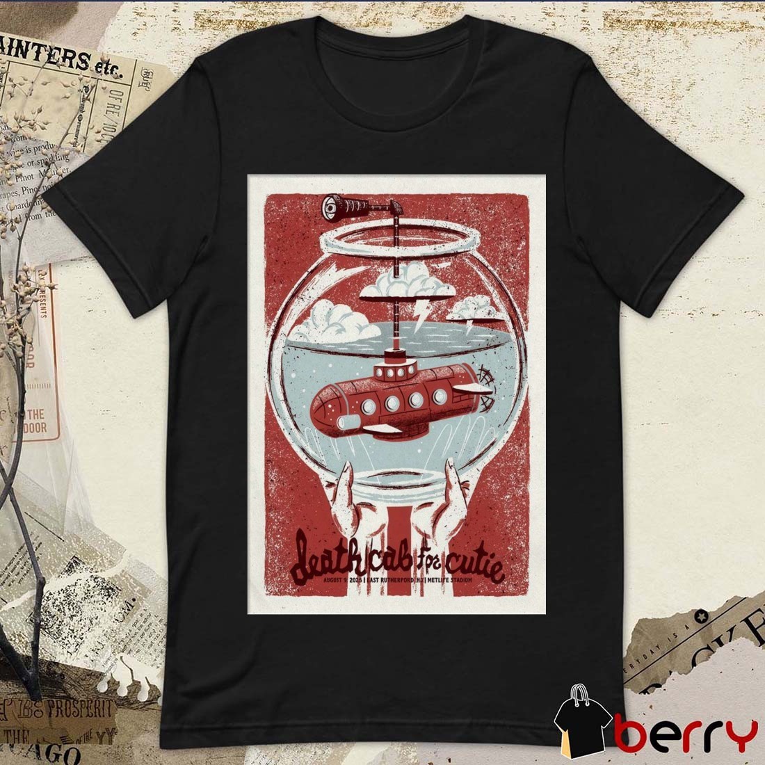 Official Poster Death Cab For Cutie August 9 2025 MetLife Stadium In ...