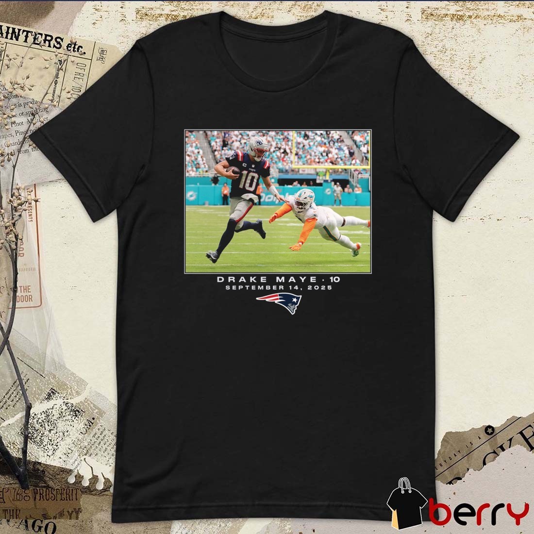 Official Drake Maye New England Patriots NFL Flash Features Week 2 ...