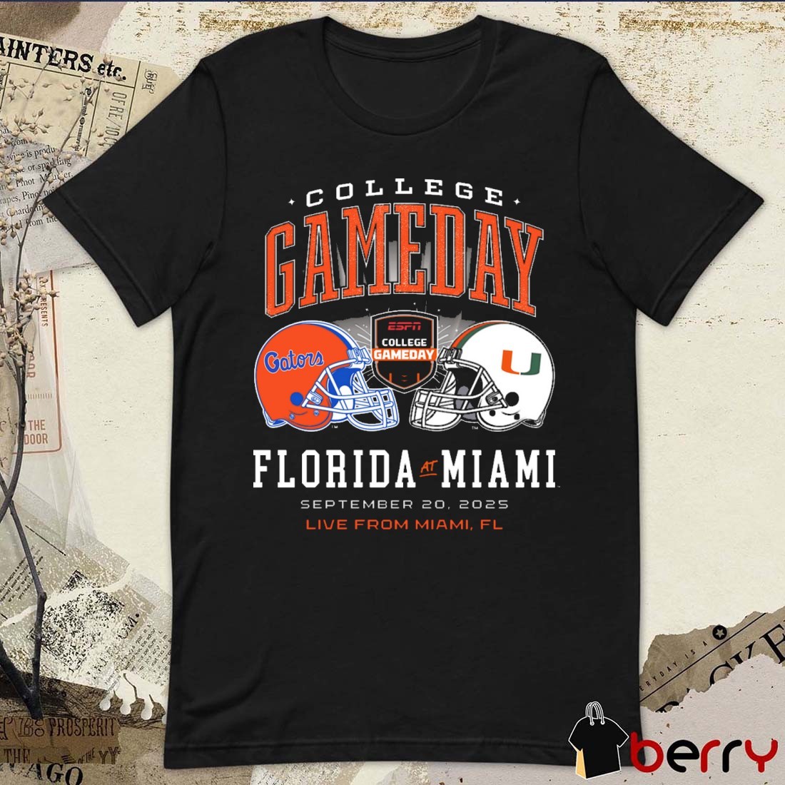 Official ESPN College GameDay Florida Gators vs Miami Hurricanes Live ...