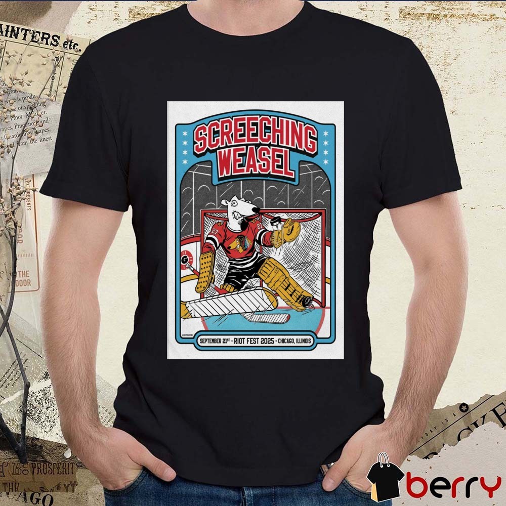 Official Poster Screeching Weasel September 21 2025 Chicago IL in Riot ...