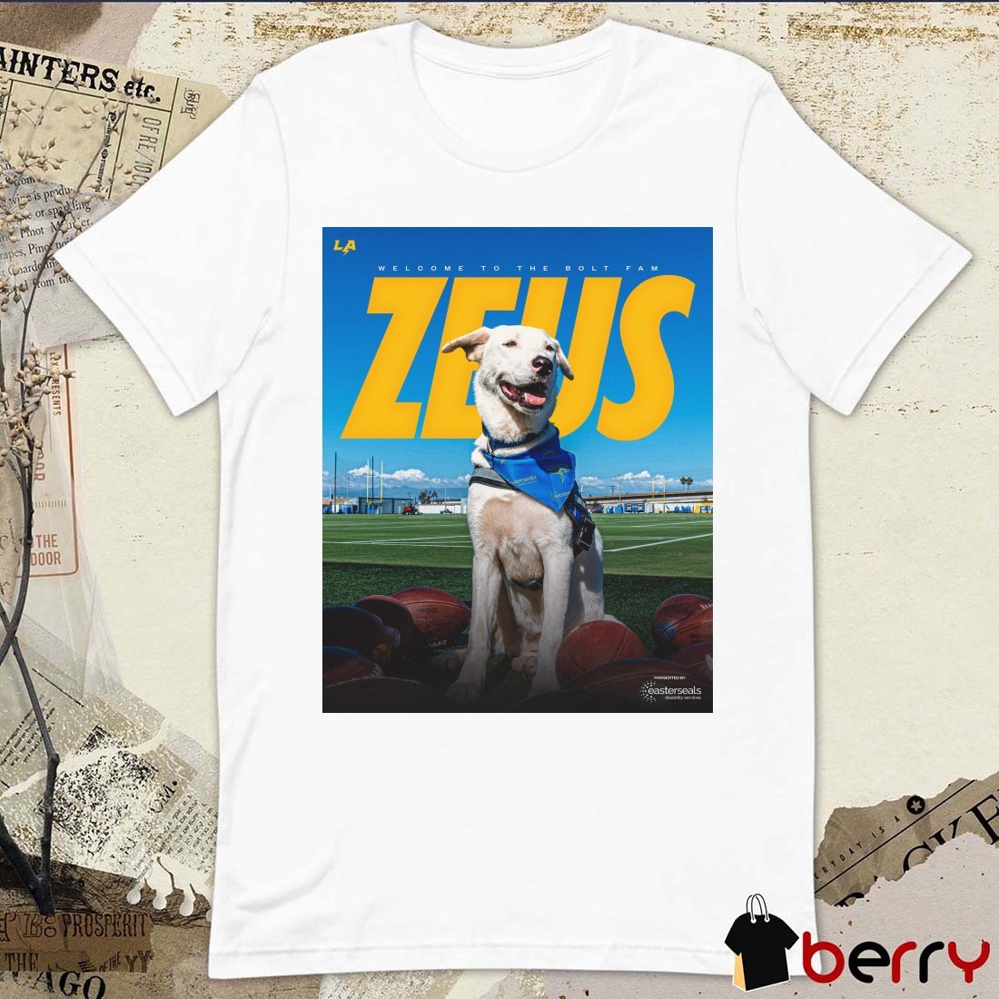 Official Los Angeles Chargers Welcome To The Bolt Fam Zeus Poster t ...