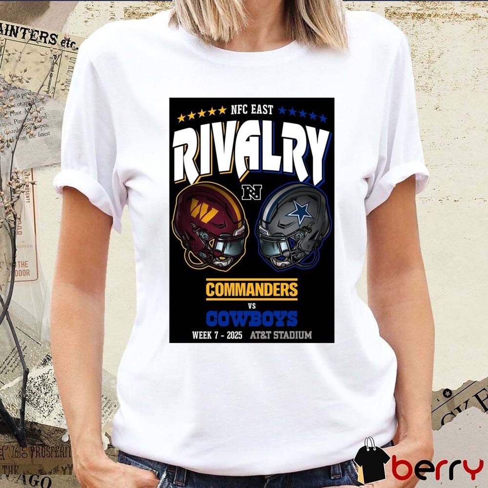 Official Washington Commanders Vs Dallas Cowboys 2025 NFC East Rivalry ...