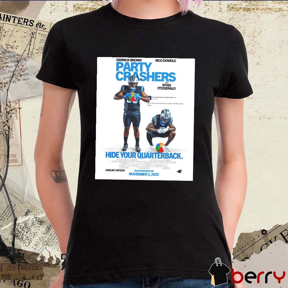 Official Carolina Panthers Derrick Brown and Rico Dowdle Party Crashers ...