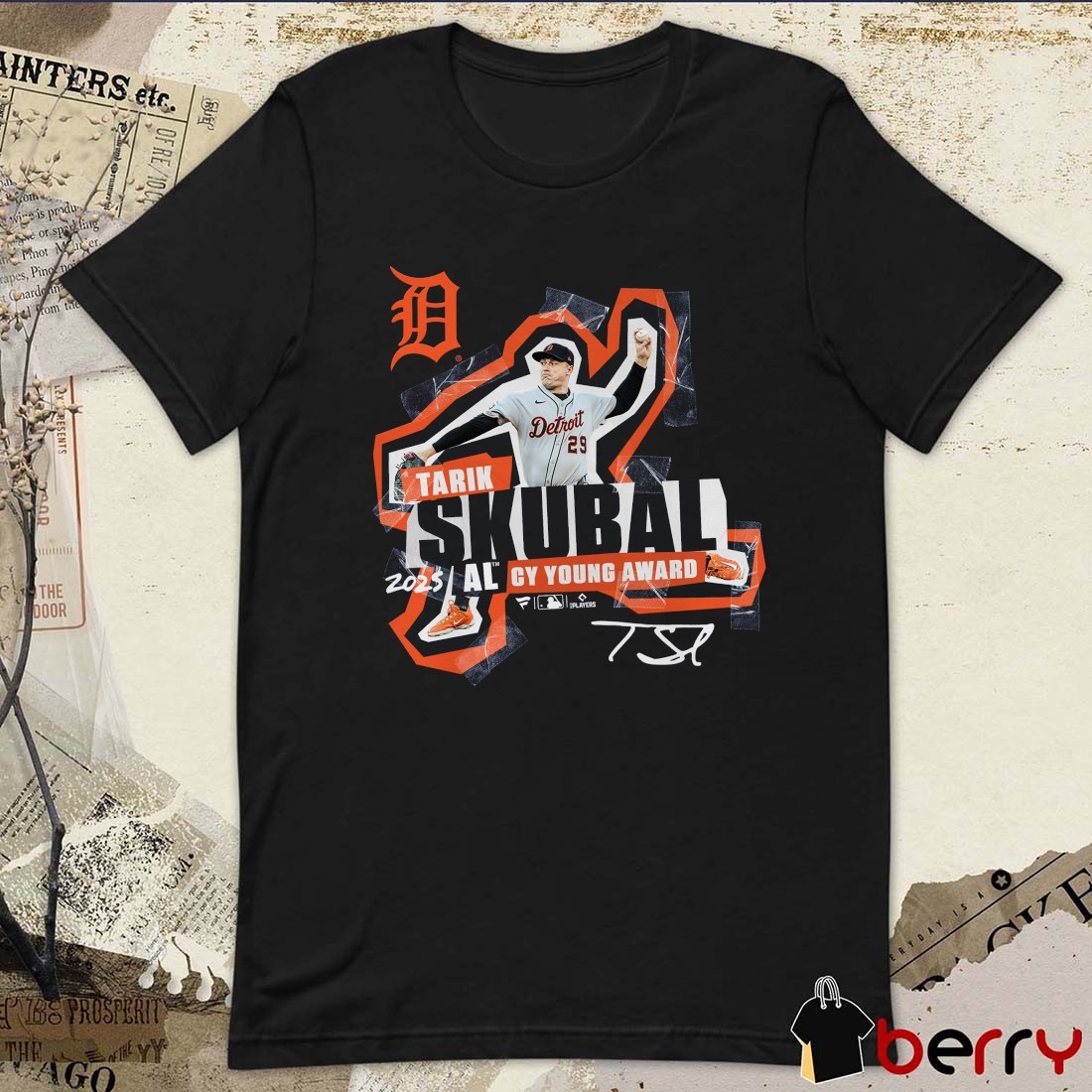 Official Detroit Tigers Tarik Skubal 2025 MLB American League Cy Young ...