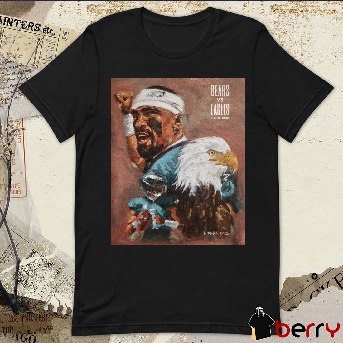 Official Jalen Hurts Philadelphia Eagles Vs Chicago Bears Gameday Black ...