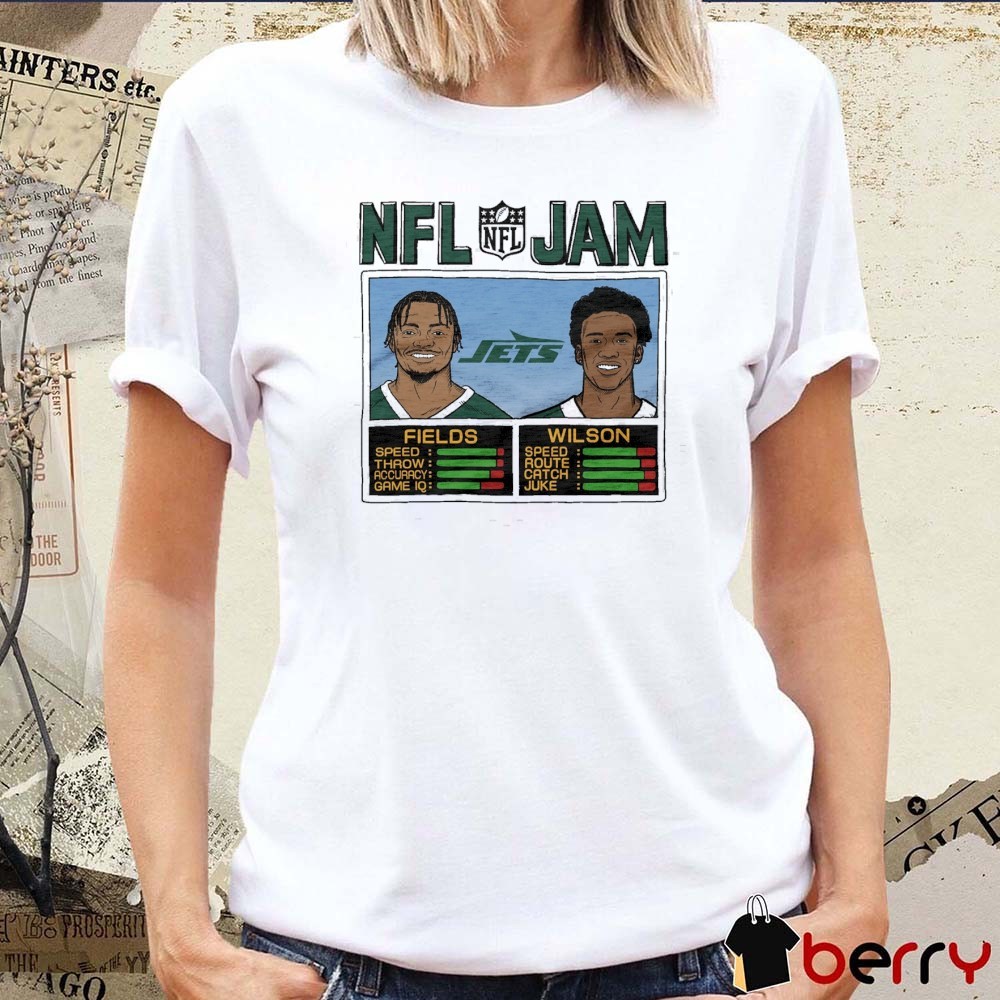 Official NFL Jam New York Jets Justin Fields and Russell Wilson 2025 t ...