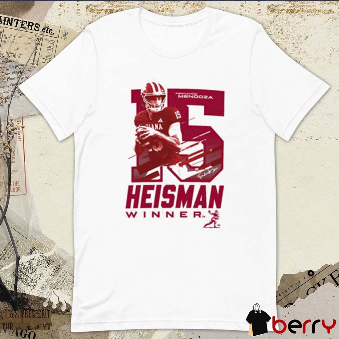 Official 2025 Indiana Hoosiers Football Heisman Winner Fernando Mendoza Graphic t-shirt, hoodie ...
