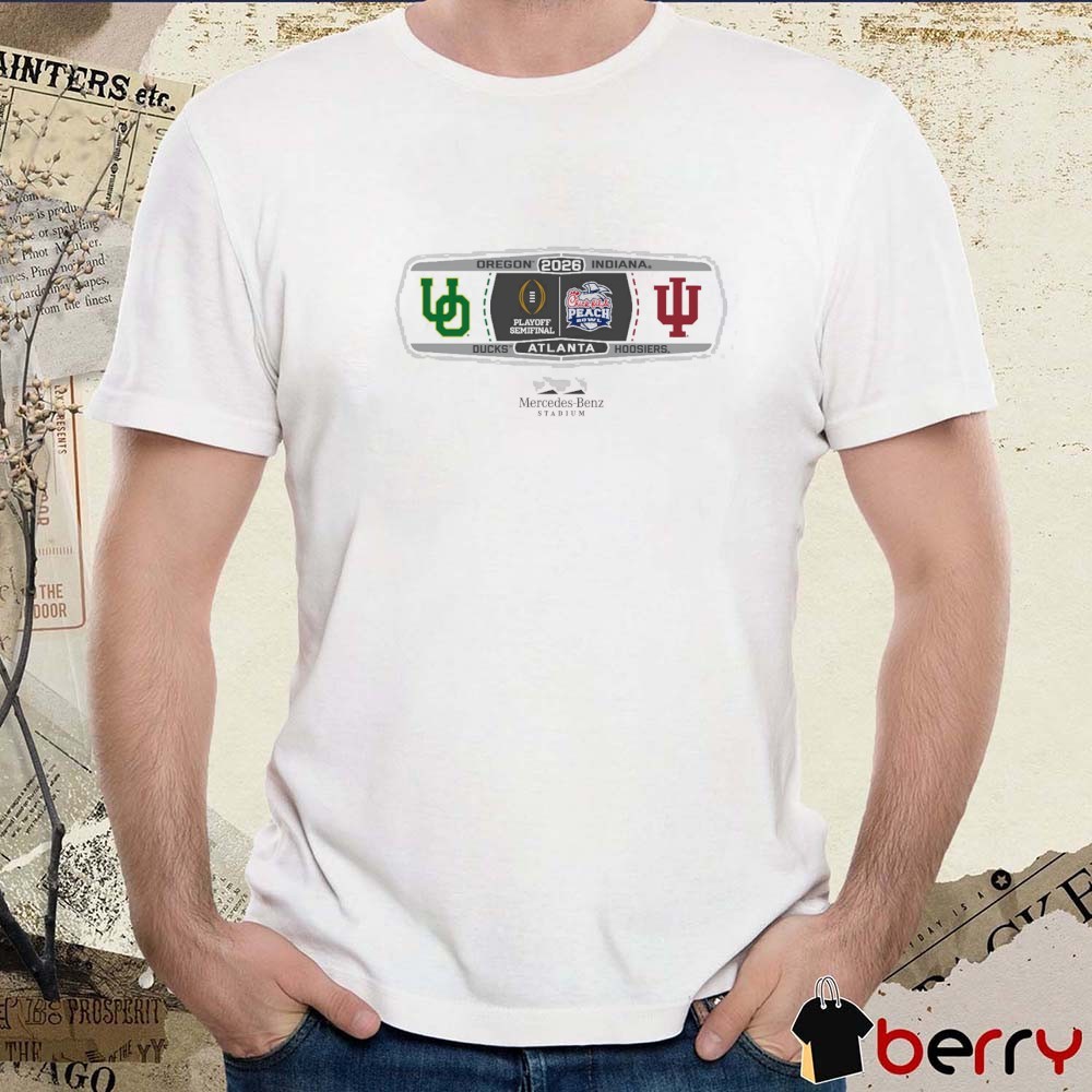 Official 2026 Chick-fil-A Peach Bowl 2-Team Oregon Ducks Vs Indiana ...