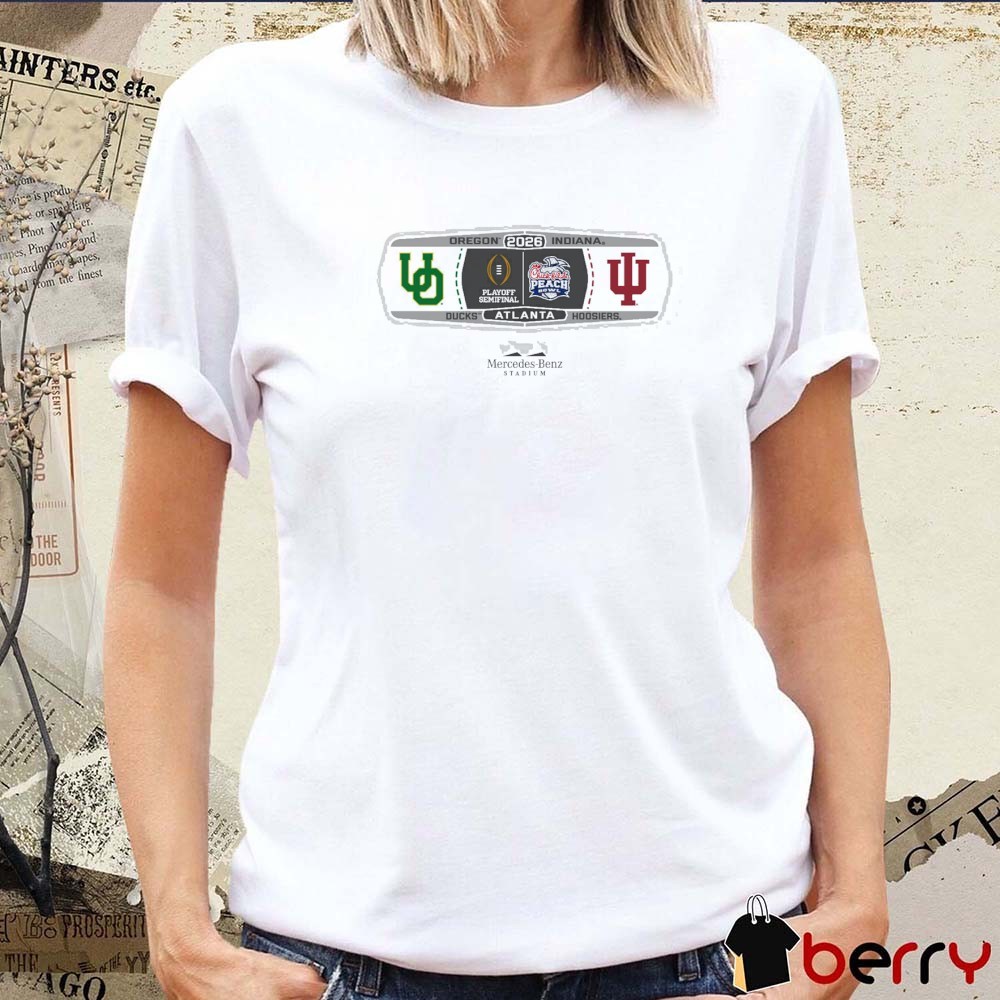 Official 2026 Chick-fil-A Peach Bowl 2-Team Oregon Ducks Vs Indiana ...